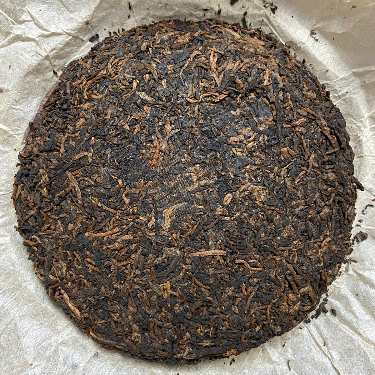 2005 MengKu RongShi "Shou Bing - Jin Jiang" (Ripe Cake - Golden Award)