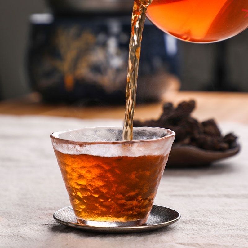 2020 LaoTongZhi "Lao Cha Tou" ( Old Tea Head - Loose Chunk) Puerh Ripe