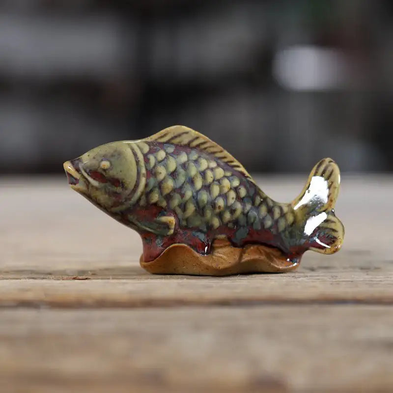 Tea Pet, "Ru Yao" Kiln Pottery Ceramic. 4 Paterns