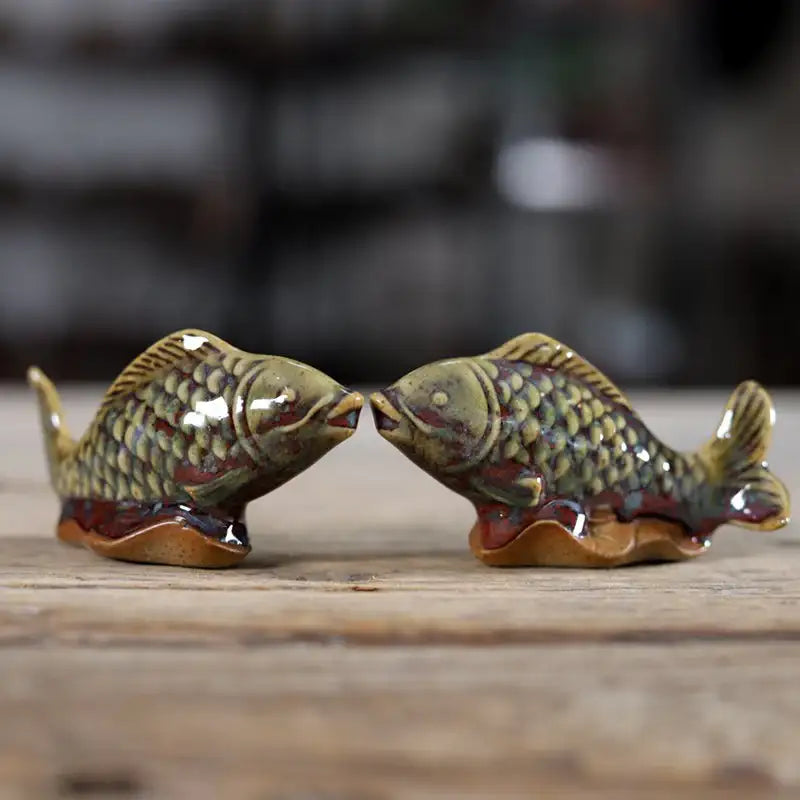 Tea Pet, "Ru Yao" Kiln Pottery Ceramic. 4 Paterns